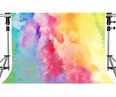 MEETSIOY Paint Art Backdrop Colored Oil Painting Photography Background ...