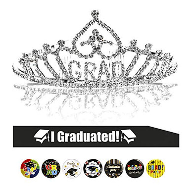 Konsait Graduation Party Supplies, Graduation Princess Grad Tiara ...