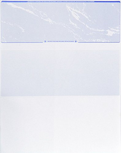 Check O Matic Computer Check Paper Pack of 100 Blank Stock Payroll ...