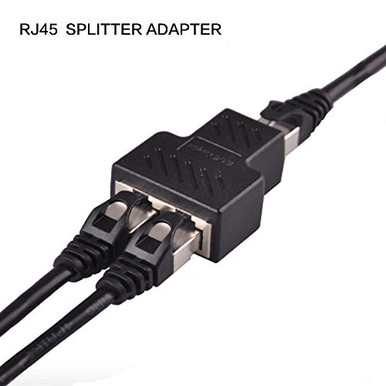 RJ45 Splitter ConnectorAoiutrn Dual LAN Ethernet Socket USB 1 to 2 ...