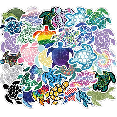 Trendy VSCO Kids Friendly Stickers 41 Pcs Cute Sea Turtles Stickers ...