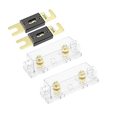 uxcell ANL Fuse Holder with 20 Amp Fuse DC 32 Volt for Automotive Car ...