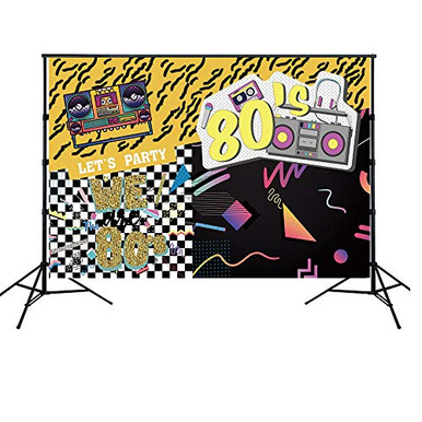 HUAYI 7x5ft 80s birthday party decorations backdrop for photography ...