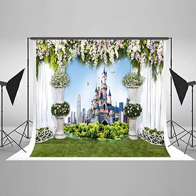 Kate 7x5ft Wedding Photo Backdrop Castle Building Photography Backdrop ...