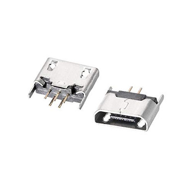 uxcell 20PCS Micro USB Female Socket Connector Jack 5-Pin DIP 180 ...