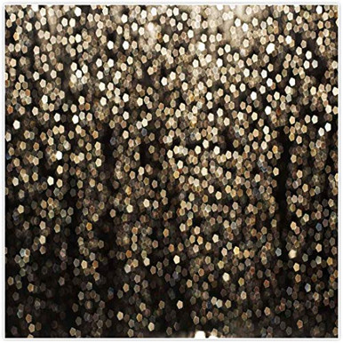Allenjoy 8x8ft Fabric Gold Bokeh Spots Backdrop for Selfie Birthday ...