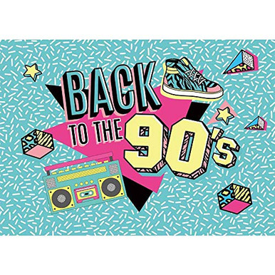 Allenjoy Back to The 90s Backdrop for Pictures Birthday Dance Music ...