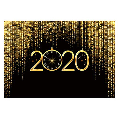 Funnytree 7x5ft Happy New Year 2020 Backdrop Pocket Watch Dial ...