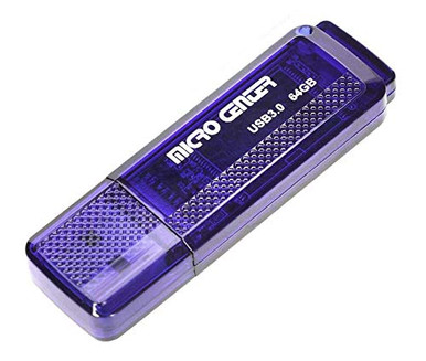 Micro Center SuperSpeed Single Pack 64GB USB 3.0 Flash Drive Gum Size ...