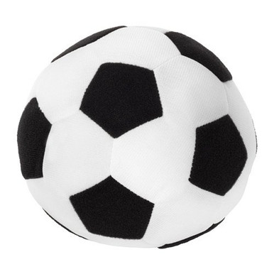 IKEA Sparka Mini Soft Toy Soccer Ball, Black/White - Warehousesoverstock