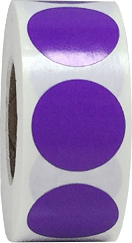 Purple Color Coding Labels for Organizing Inventory 0.75 Inch Round ...