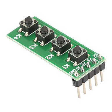 4 Key Keyboard Module Universal 4 Key Push Button Switch Module ...