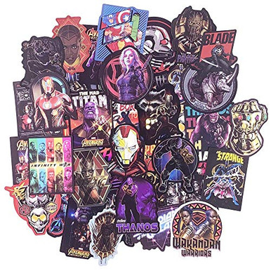 Marvel Avengers Stickers 108 Pcs - Laptop Vinyl Waterproof Sticker for ...