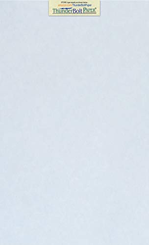 25 Blue Parchment 65lb Cover Weight Paper 8.5 X 14 Inches Cardstock ...