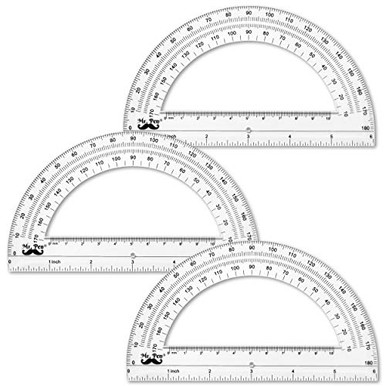 Mr. Pen- Protractor 6 Inch Protractor Pack of 3 Protractor Ruler ...