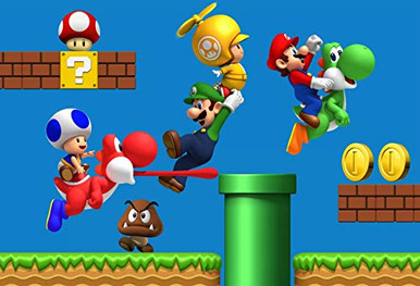 Eric 7x5ft Super Mario Party Supplies Birthday Backdrop Baby Shower ...