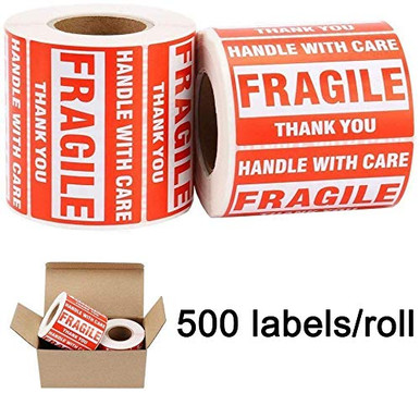 BESTEASY Fragile Stickers Do Not Drop Labels Handle with Care Shipping ...