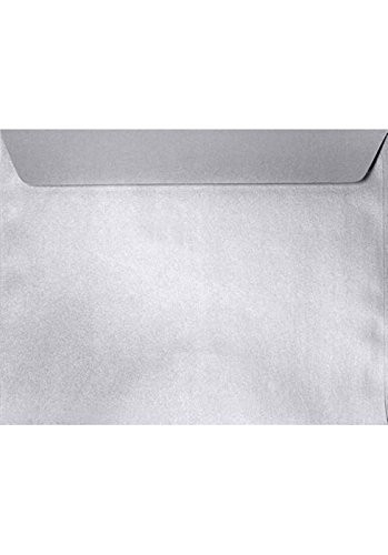 9 x 12 Booklet Envelopes in 80 lb. Silver Metallic for Mailing a ...