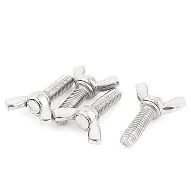uxcell M8x25mm 304 Stainless Steel Butterfly Wing Screws Bolt Wingbolt ...