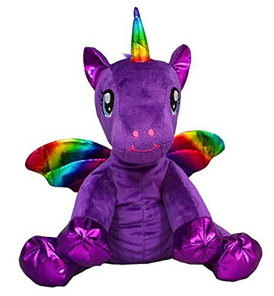 Stuffems Toy Shop Record Your Own Plush 16 inch Luna The Purple Winged ...