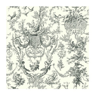 York Wallcoverings AT4237SMP Ashford Toiles Old World Toile Prepasted 8 ...
