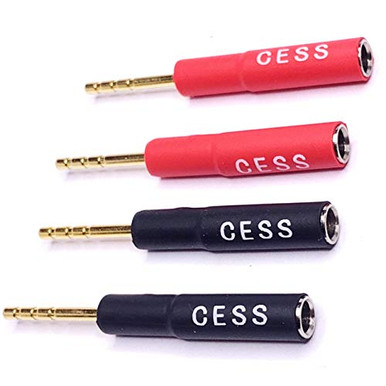 CESS053 Banana Plug to Pin Plug Adapter 2mm Screw Type Banana Plugs 4 ...