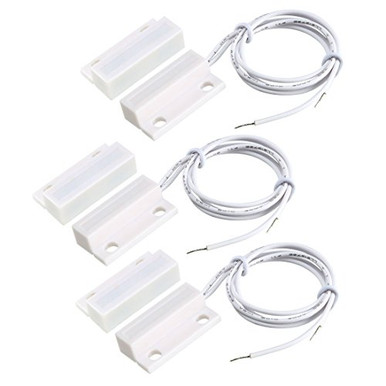 uxcell 30pcs MC38 Surface Mount Wired NC Door Sensor Alarm Magnetic ...