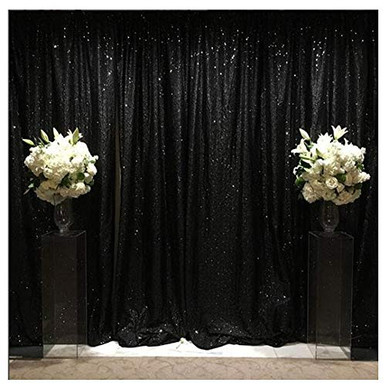 Black Sequin Backdrop 8ftx8ft Sequin Photography Background for Bridal ...