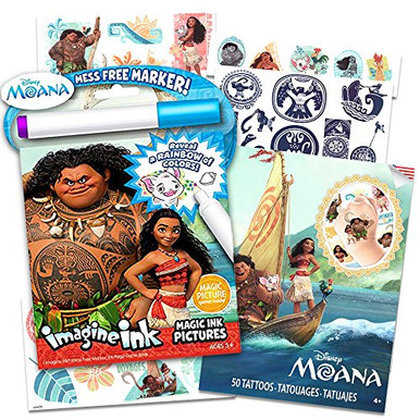 Disney Moana Coloring and Activity Set Moana Imagine Ink Coloring Book ...