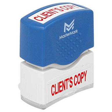 Clients Copy Stamp MasterMark Premium PreInked Office Stamp ...
