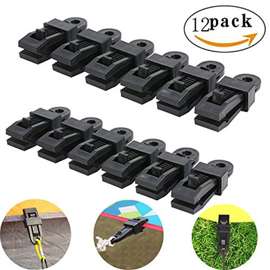 12pcs Clamp Tarp Clips Awning Clamp Set Trap Clips Jaw Tent Snaps ...