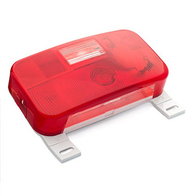 Lumitronics Red Surface Mount Tail Light with License Bracket and ...