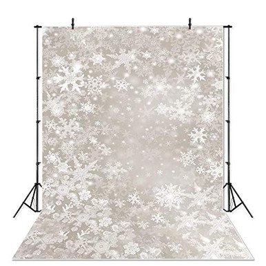 SeekPro 5x7ft Holiday Snow Flakes Christmas Backdrops Photography ...