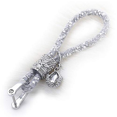RAYHOO Crystal Car Key Chains for Ladies Women Key Fob Key Chain Ring ...