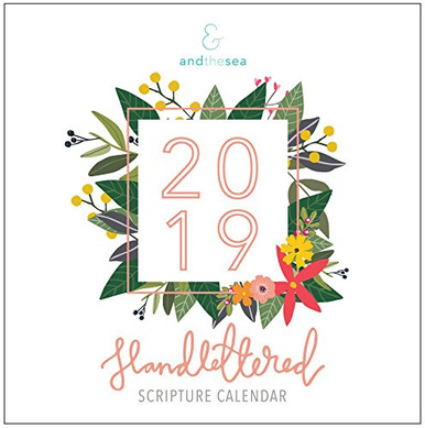 2019 Hand-Lettered Christian Calendar with Floral Illustrations ...