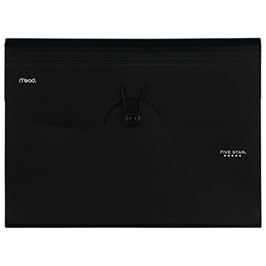 Five Star Expanding File Folder 13Pocket Expandable File Folder Black ...