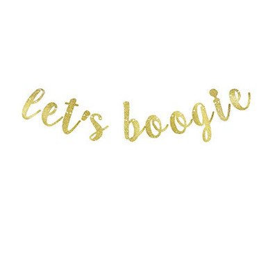 Lets Boogie Banner The 80s Prom/Dancing/Disco Party Sign Decorations ...