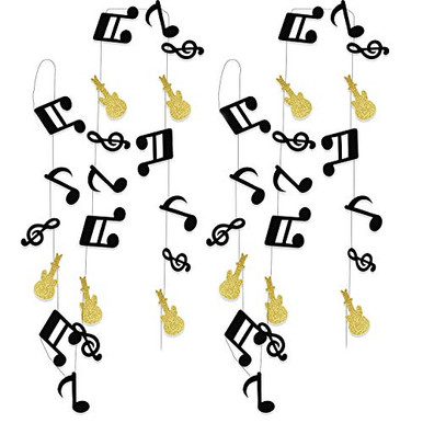 Music Party Decorations Music Notes Decorations Music Note Garland ...