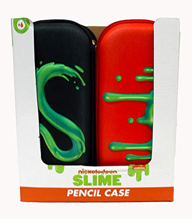 Nickelodeon Slime Hard Top Molded Pencil Case 9 x 4 x 2 Assorted 8pc ...