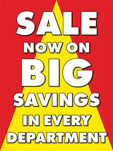 Sale Now On Big Savings Retail Display Sign, 18"w x 24"h, 5 Pack ...