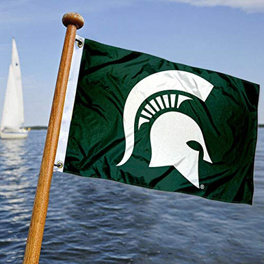 College Flags Banners Co. MSU Spartans Boat and Nautical Flag ...