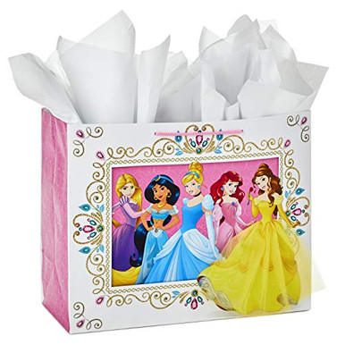 Hallmark 10 Large Disney Princess Gift Bag with Tissue Paper Cinderella ...