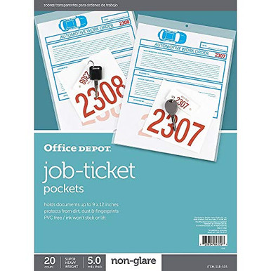 Office Depot Job Ticket Holders 9in. x 12in Pack of 20 R179919 ...