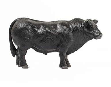 Little Buster Toys Angus Bull Realistic Black Angus Bull 1/16th Scale ...