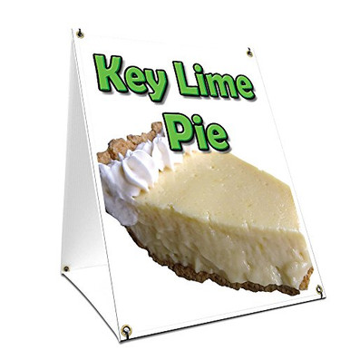 AFrame Sidewalk Key Lime Pie Sign with Graphics On Each Side 18 X 24 ...