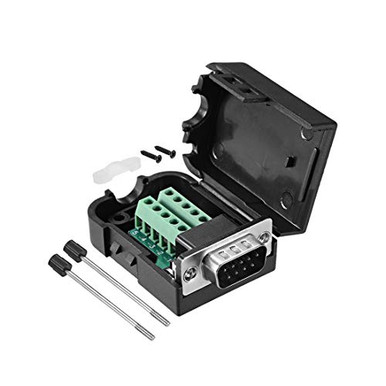 uxcell Dsub DB9 Breakout Board Connector with Case 9 Pin 2 Row Male ...