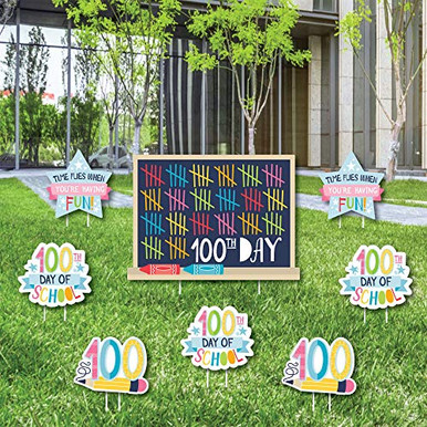 Big Dot of Happiness Happy 100th Day of School Yard Sign and Outdoor ...