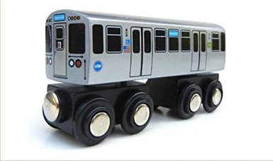 Munipals MP0311BL Wooden Subway L Train Chicago CTA Blue Line O Hare ...