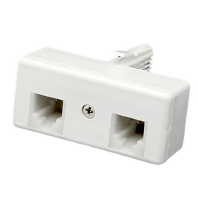 Uxcell UK Telephone BT Plug to Dual RJ11 Socket Adapter and Convertor ...