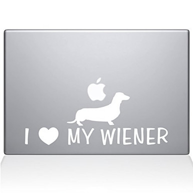 The Decal Guru I Love My Wiener Decal Vinyl Sticker 15 MacBook Pro 2015 ...